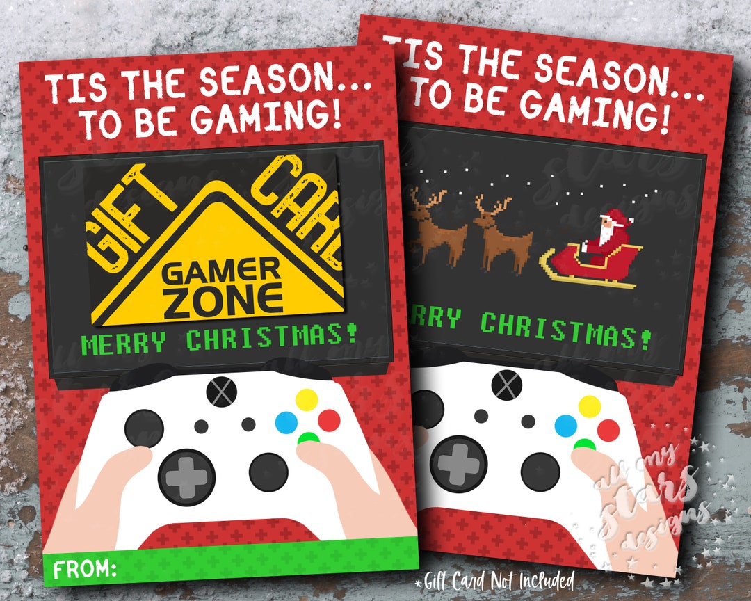 PRINTABLE Tis the Season to Be Gaming! Merry Christmas! Gift Card ...