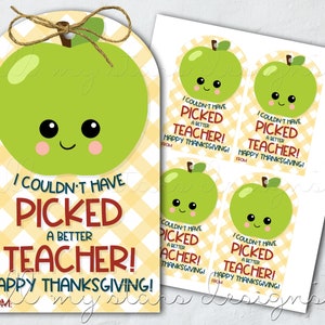 PRINTABLE I Couldn't Have PICKED A Better TEACHER Happy | Etsy