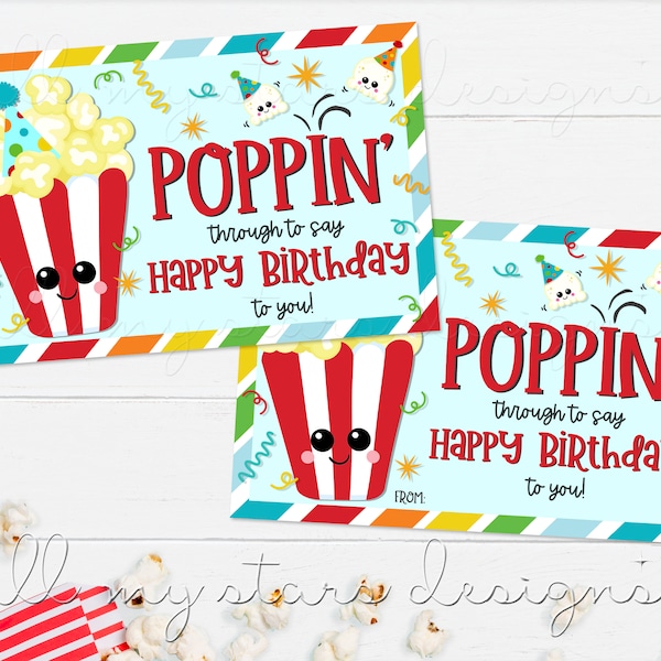 Popping in to Say Happy Birthday - Etsy