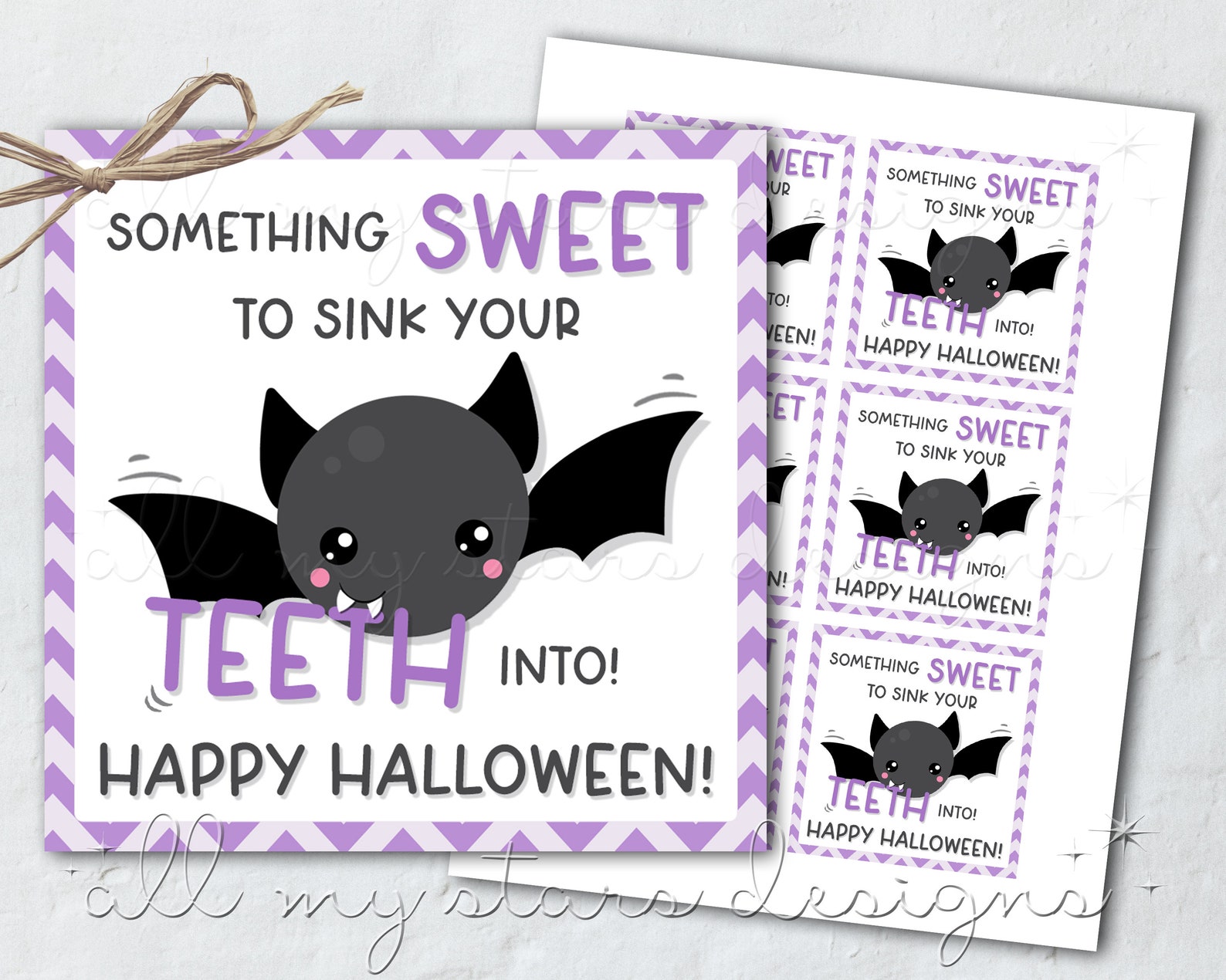 PRINTABLE Something SWEET to Sink Your TEETH Into Happy - Etsy