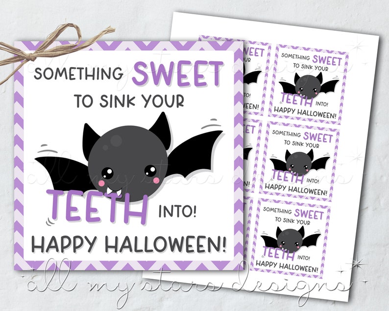 PRINTABLE Something SWEET to Sink Your TEETH Into Happy - Etsy