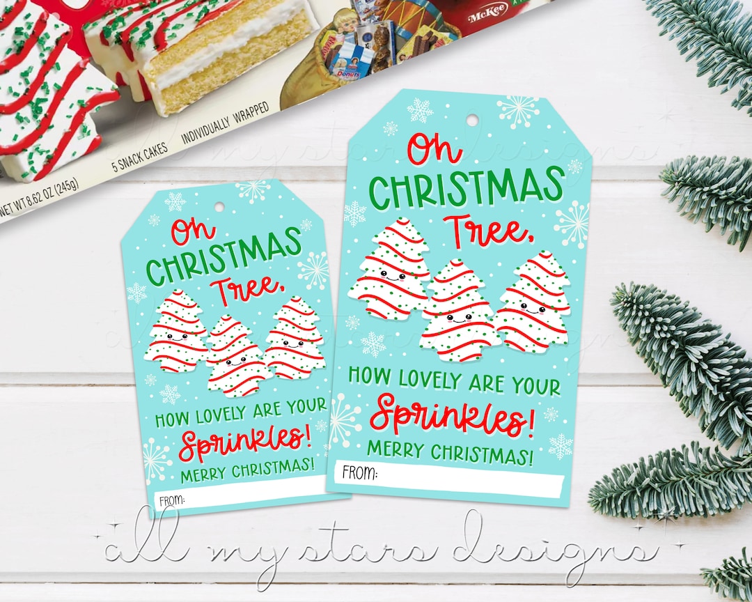 PRINTABLE Oh Christmas Tree, How Lovely Are Your SPRINKLES! Merry ...