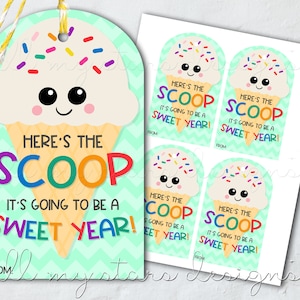 PRINTABLE Here's the SCOOP It's Going to Be A SWEET - Etsy