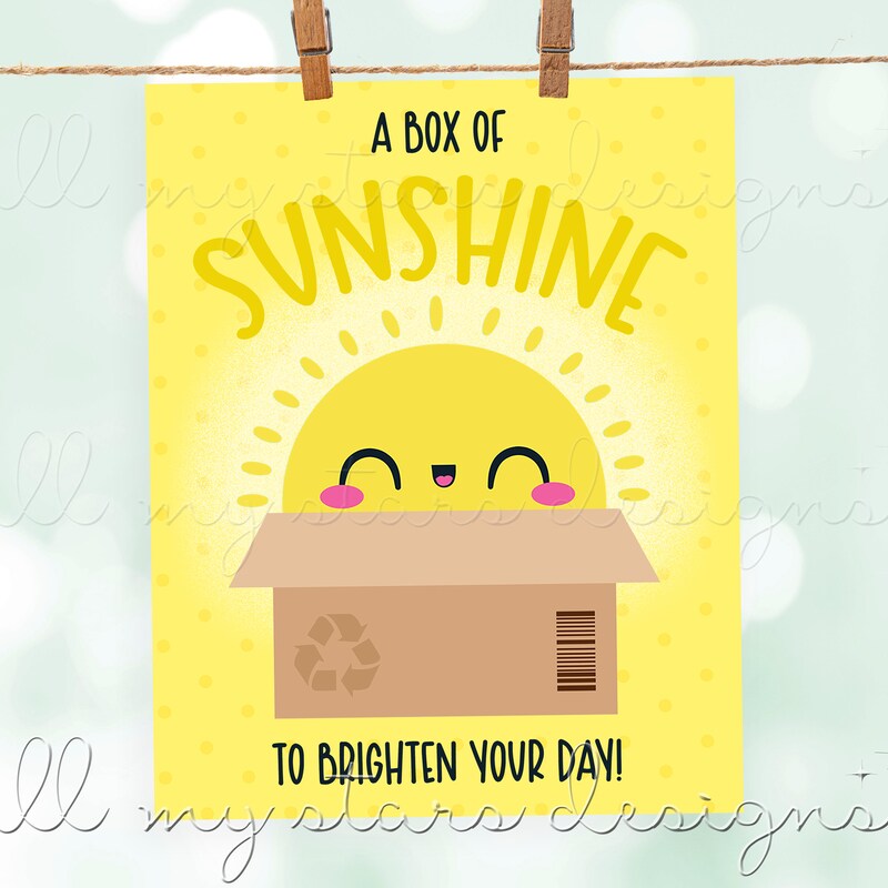 Sunshine Box Printable - Etsy
