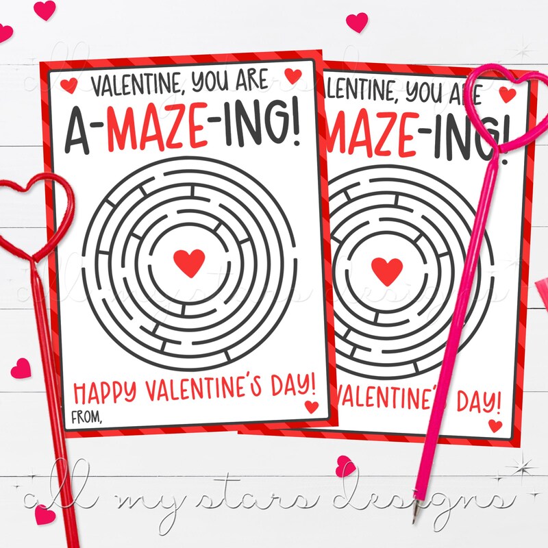 Maze Valentine - Etsy