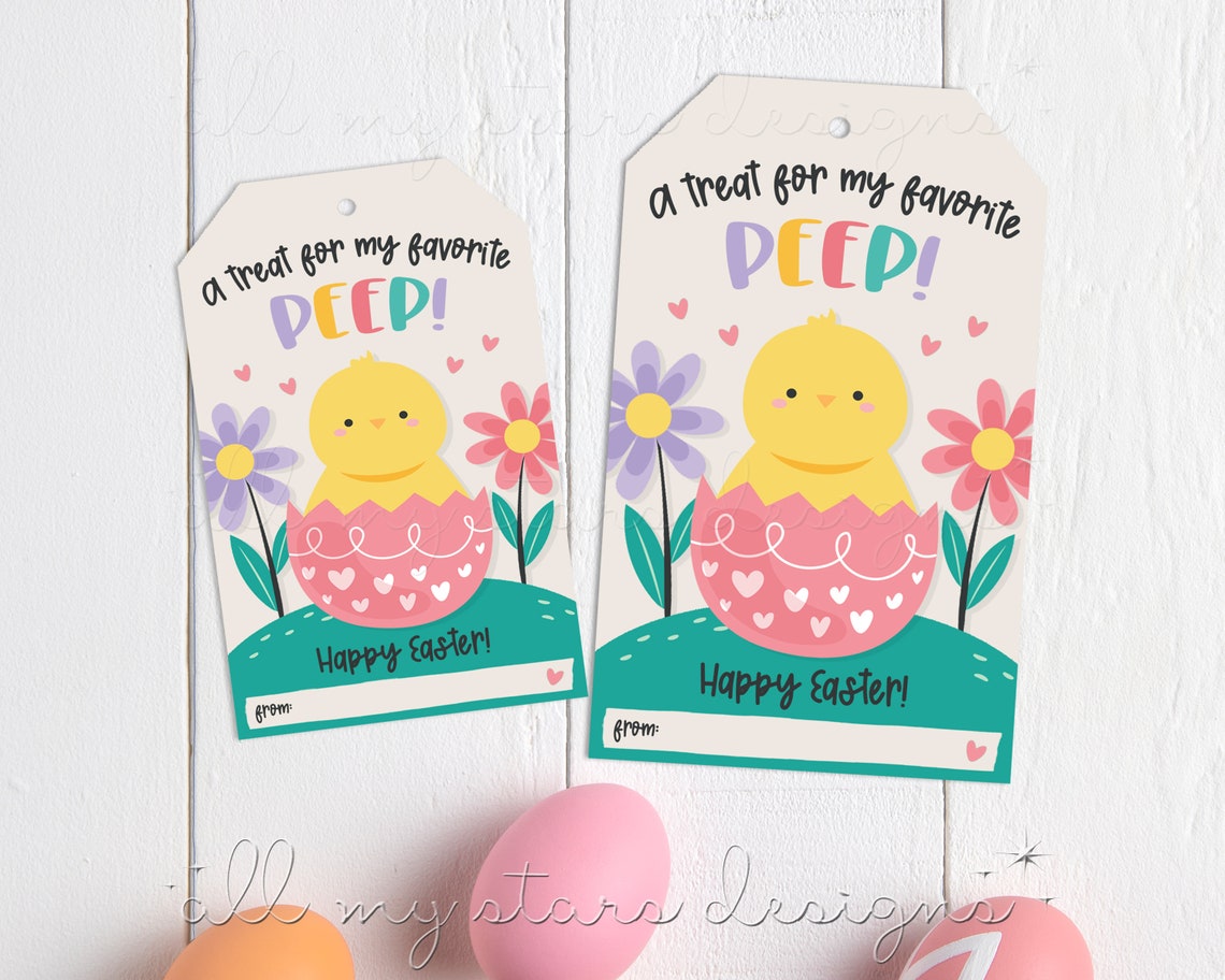 PRINTABLE A Treat for My Favorite PEEP! Happy Easter! Tag | Instant ...