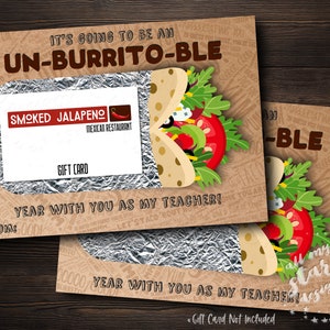 PRINTABLE It's Going to Be an Un-burrito-ble Year With You as My ...
