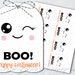 PRINTABLE BOO Happy Halloween Cute Ghost Gift Tag | Etsy