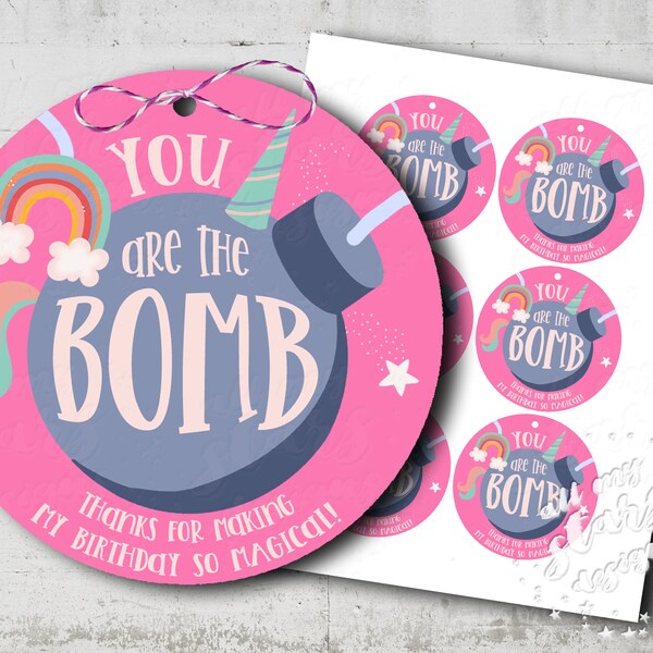 Bath Bomb Tag - Etsy