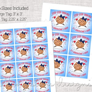 PRINTABLE Chip Chip Hooray It's Valentine's Day! Cookie Tag | Instant ...