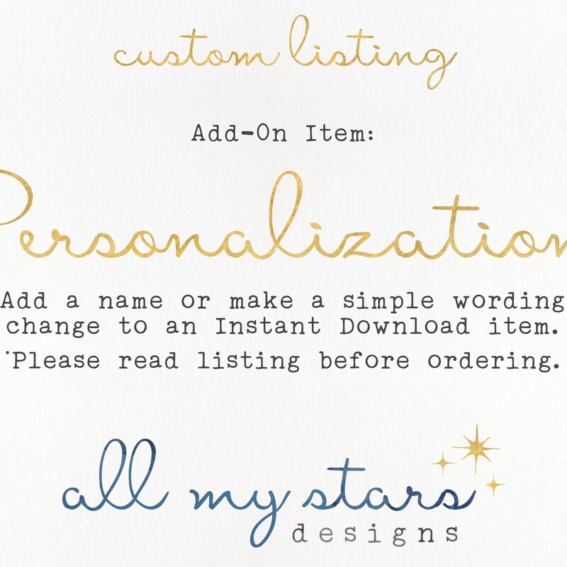 AllMyStarsDesigns - Etsy