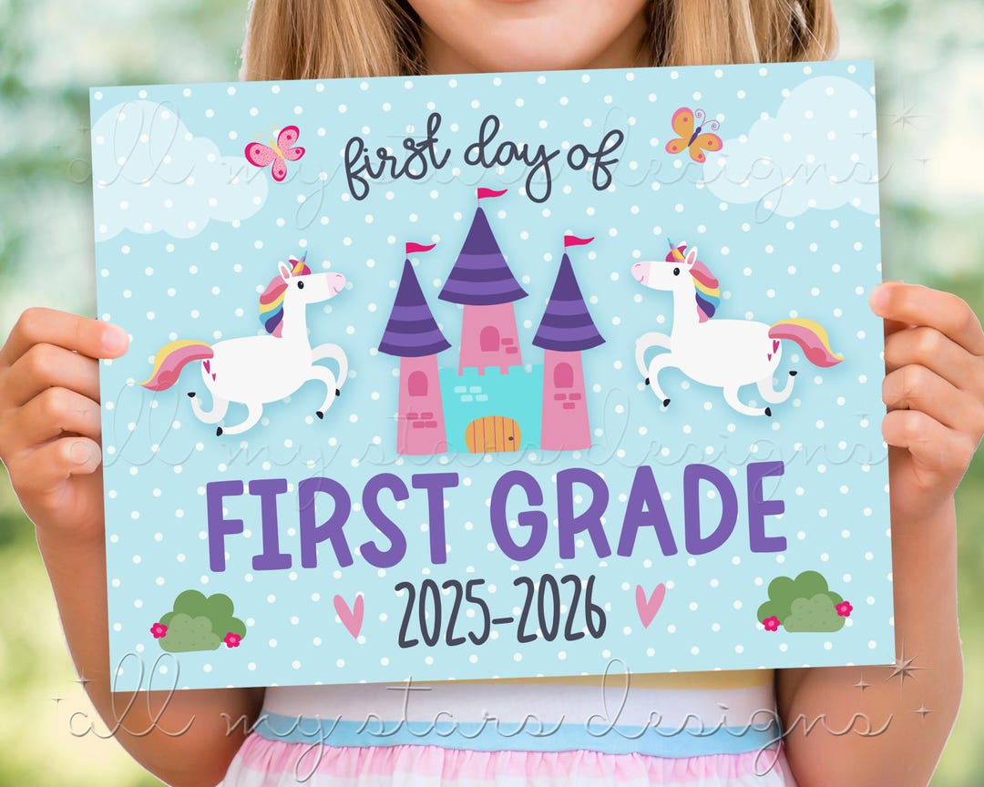 PRINTABLE First Day of First Grade 2025-2026 Sign | Instant Download ...