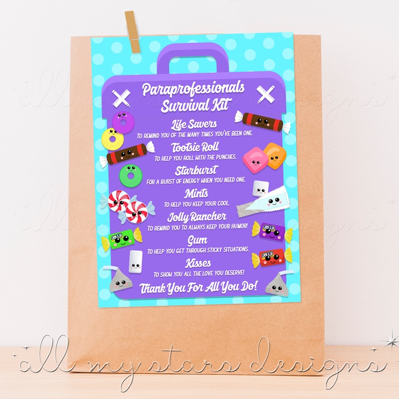 Teacher Survival Kit - Etsy