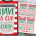 PRINTABLE Have a CUP of CHEER! Have a Holly, Jolly Christmas! Travel ...
