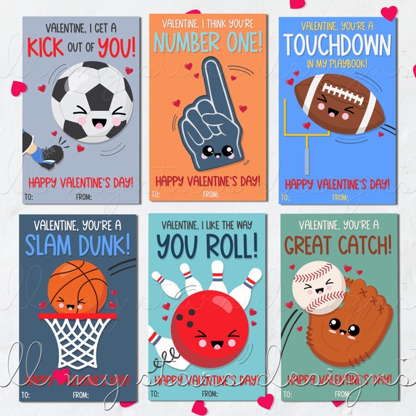 Sports Valentine - Etsy