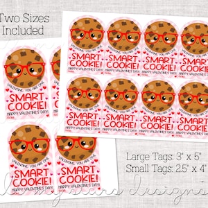 PRINTABLE Valentine, You Are One SMART COOKIE! Happy Valentine's Day ...
