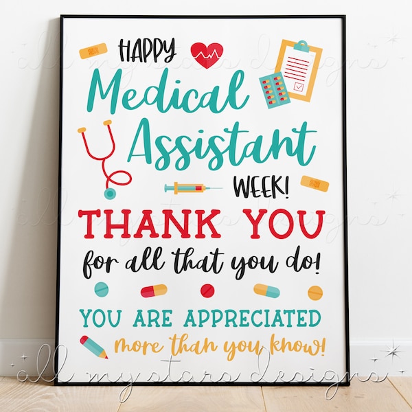 Medical Assistant Week Cards - Etsy