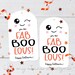PRINTABLE BOO Here's a Treat for You Happy Halloween Ghost and Pumpkin ...
