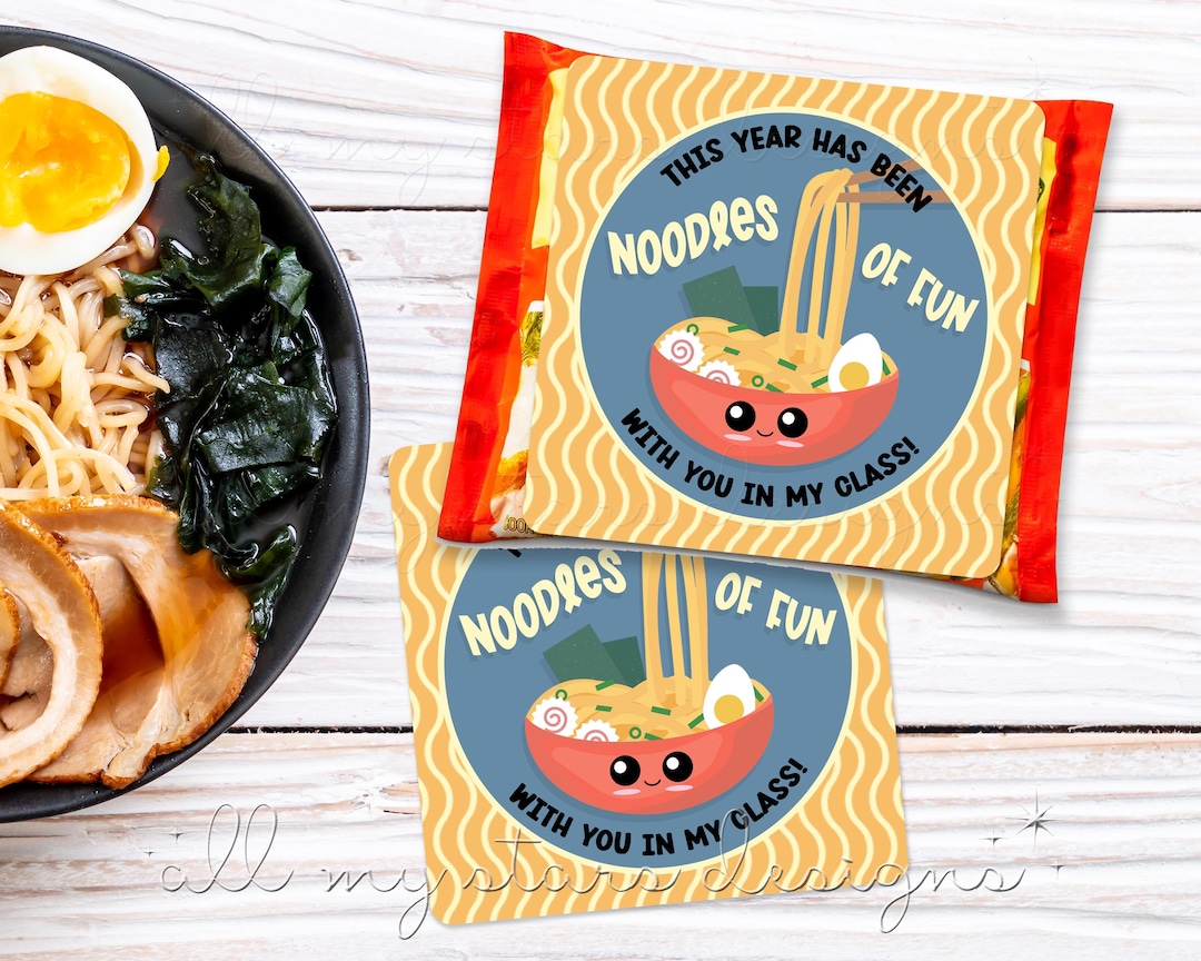 PRINTABLE This Year Has Been NOODLES of FUN With You in My Class! Tag ...