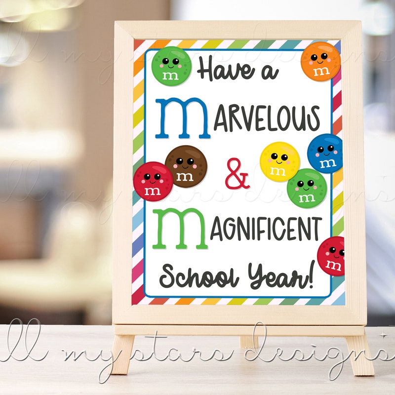 M & M Teacher Appreciation - Etsy