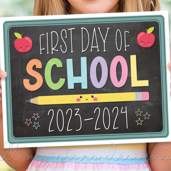First Day of School Printable - Etsy