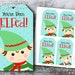 PRINTABLE You've Been Elfed! Cute Elf Gift Tag | Instant Download ...