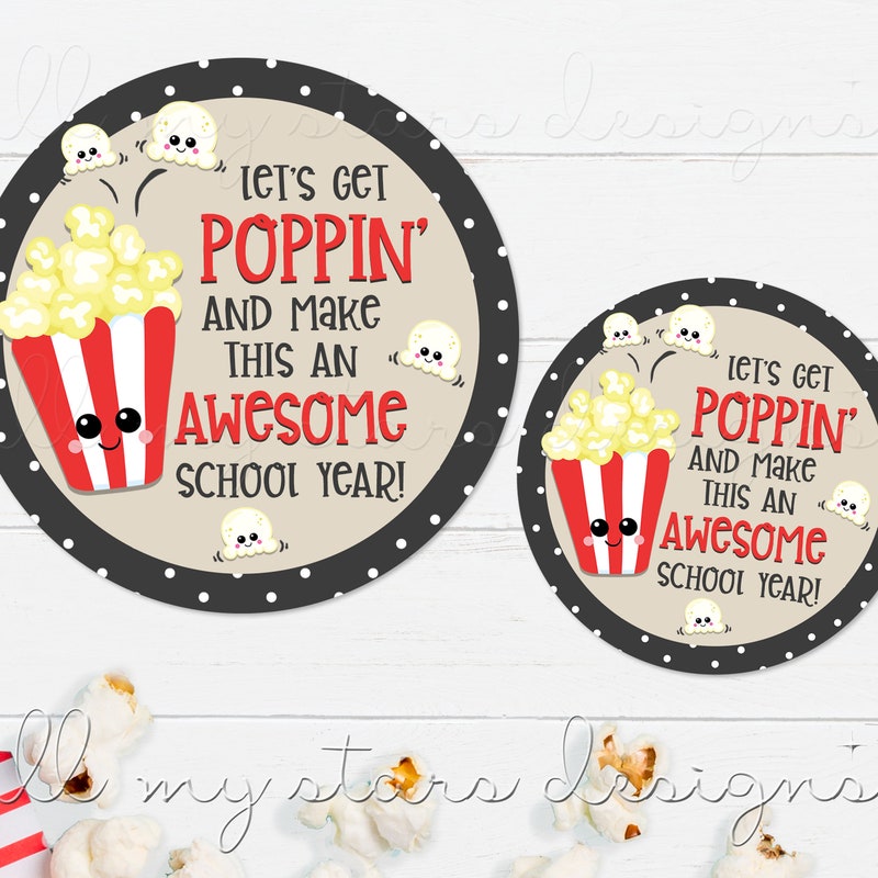 Popcorn Back to School - Etsy