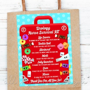 PRINTABLE Urology Nurse Survival Kit Tags | Instant Download | Urology ...