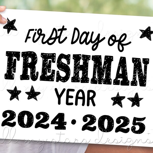 First Day High School Sign - Etsy