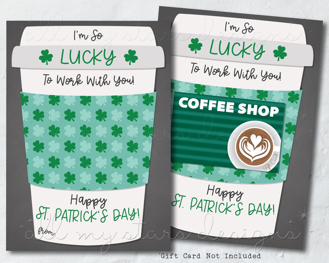 PRINTABLE I'm so LUCKY to Work With You! Happy St. Patrick's Day ...