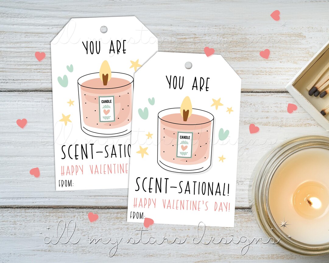 PRINTABLE You Are Scent-sational! Happy Valentine's Day! Tag | Instant ...