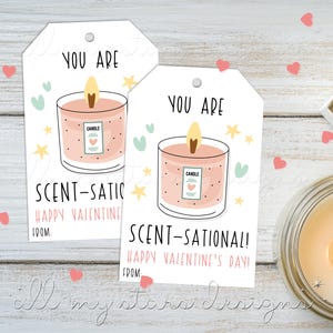 PRINTABLE You Are Scent-sational! Happy Valentine's Day! Tag | Instant ...