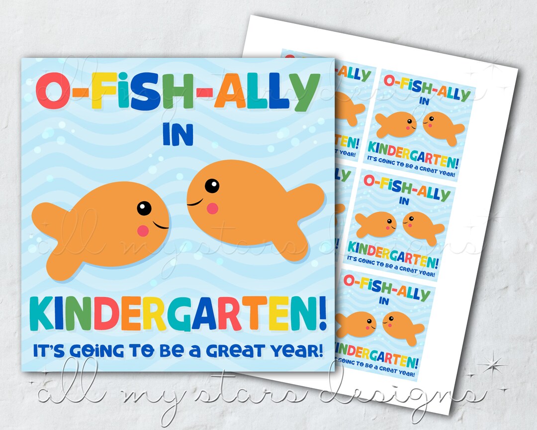 PRINTABLE O-fish-ally in KINDERGARTEN! It's Going to Be A Great Year ...