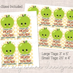 PRINTABLE I Couldn't Have PICKED A Better TEACHER! Happy Thanksgiving ...