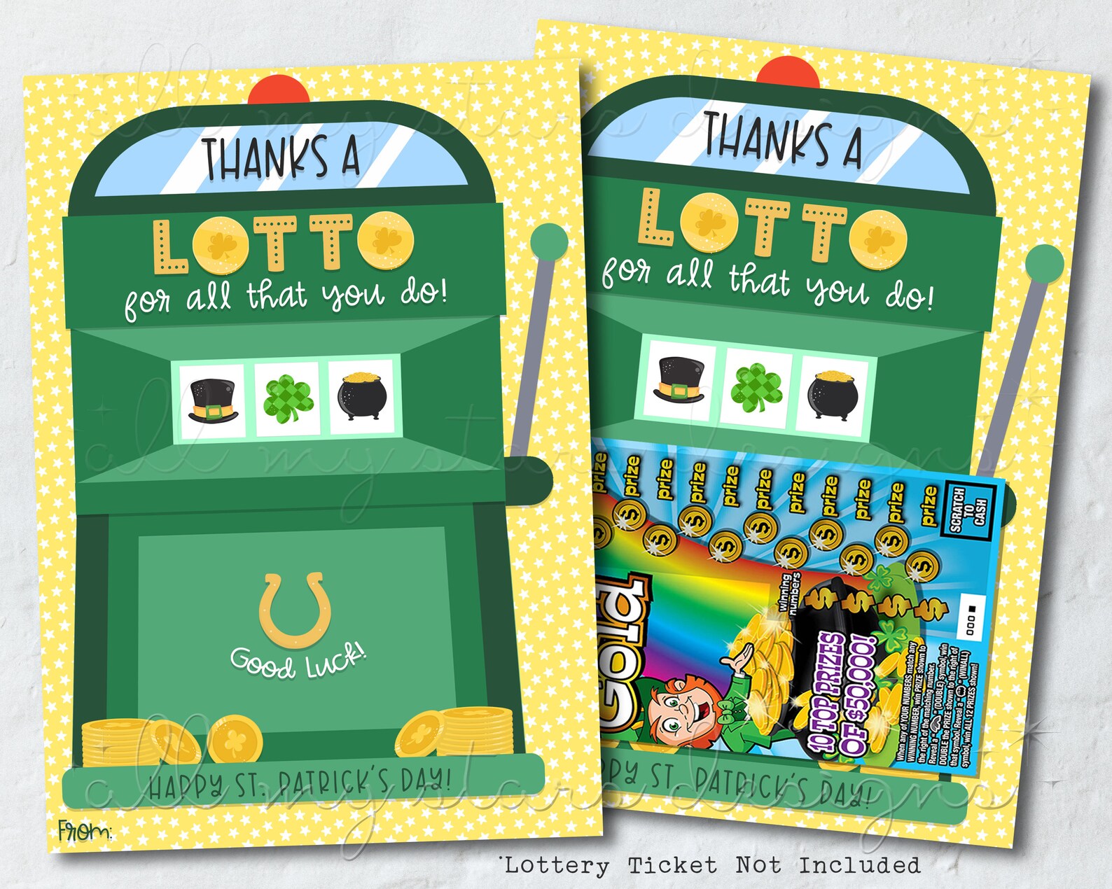 PRINTABLE Thanks A LOTTO for All That You Do Happy St. - Etsy