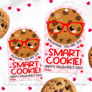 PRINTABLE Valentine, You Are One SMART COOKIE! Happy Valentine's Day ...