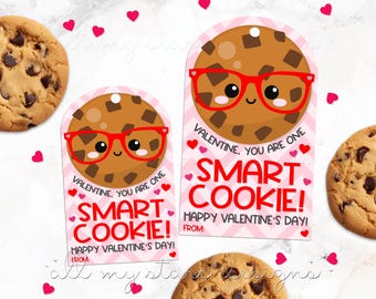 PRINTABLE Valentine, You Are One SMART COOKIE! Happy Valentine's Day ...