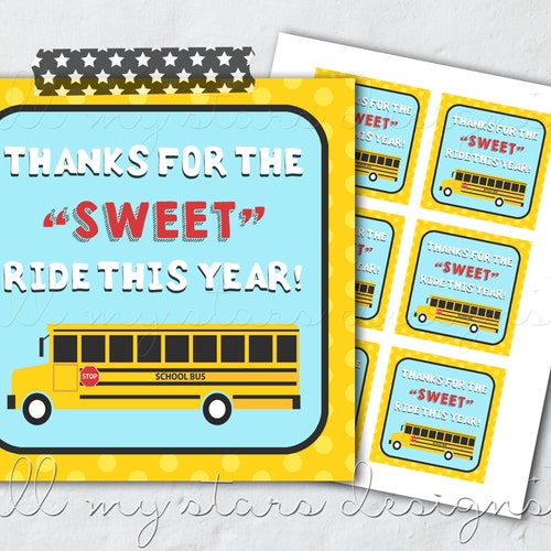 Bus Driver Appreciation Gift Card Holder School Bus Thank You - Etsy
