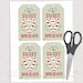 PRINTABLE Wishing You a SWEET Holiday Candy Cane Heart Tag Instant ...