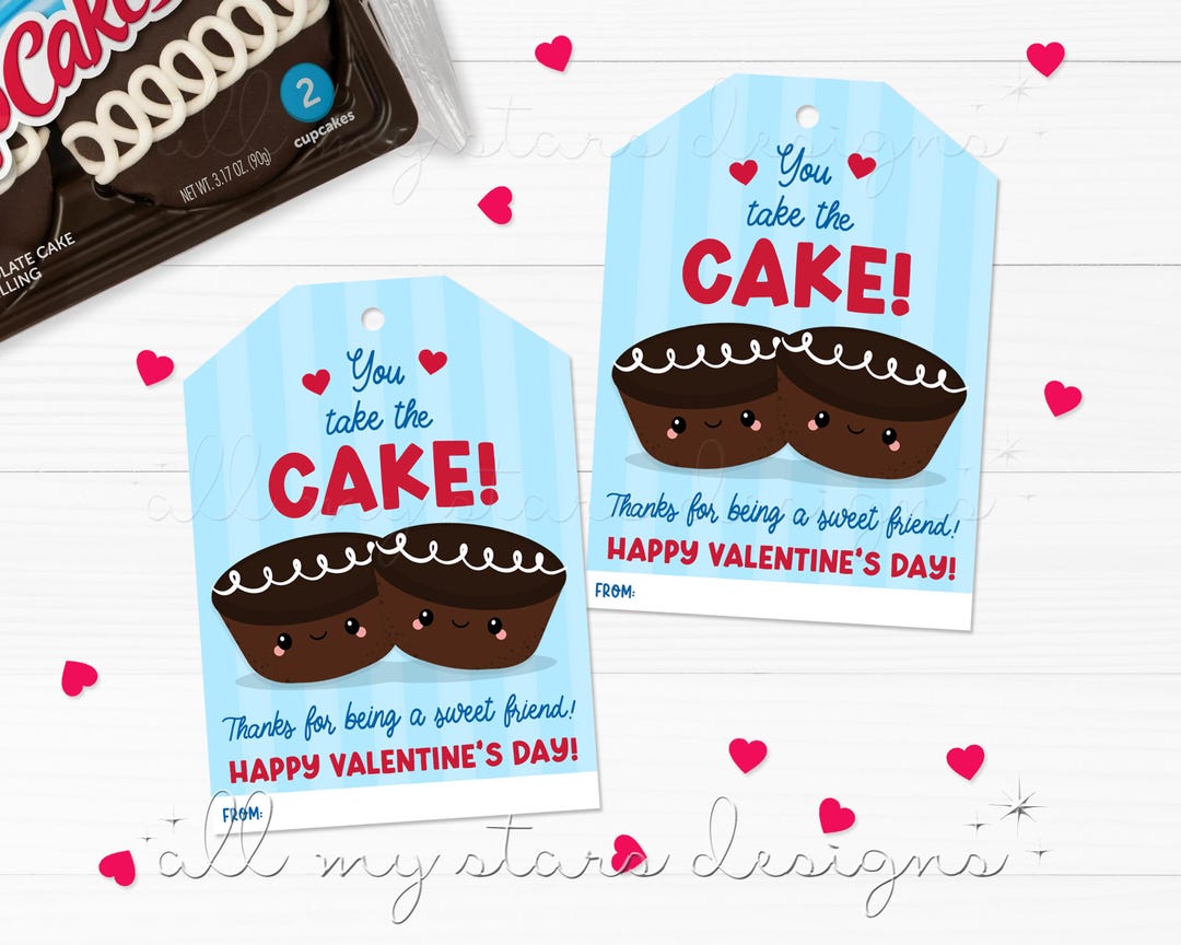 PRINTABLE You Take the CAKE! Thanks for Being a Sweet Friend! Happy ...