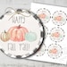 PRINTABLE Happy Fall Y'all Watercolor Pumpkin Gift Tag Instant Download ...