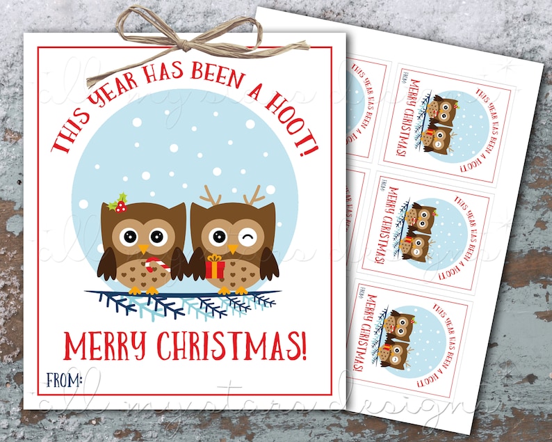 PRINTABLE This Year Has Been a HOOT Merry Christmas Holiday - Etsy