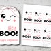 PRINTABLE Hey BOO Happy Halloween Cute Ghost Gift Tag | Etsy