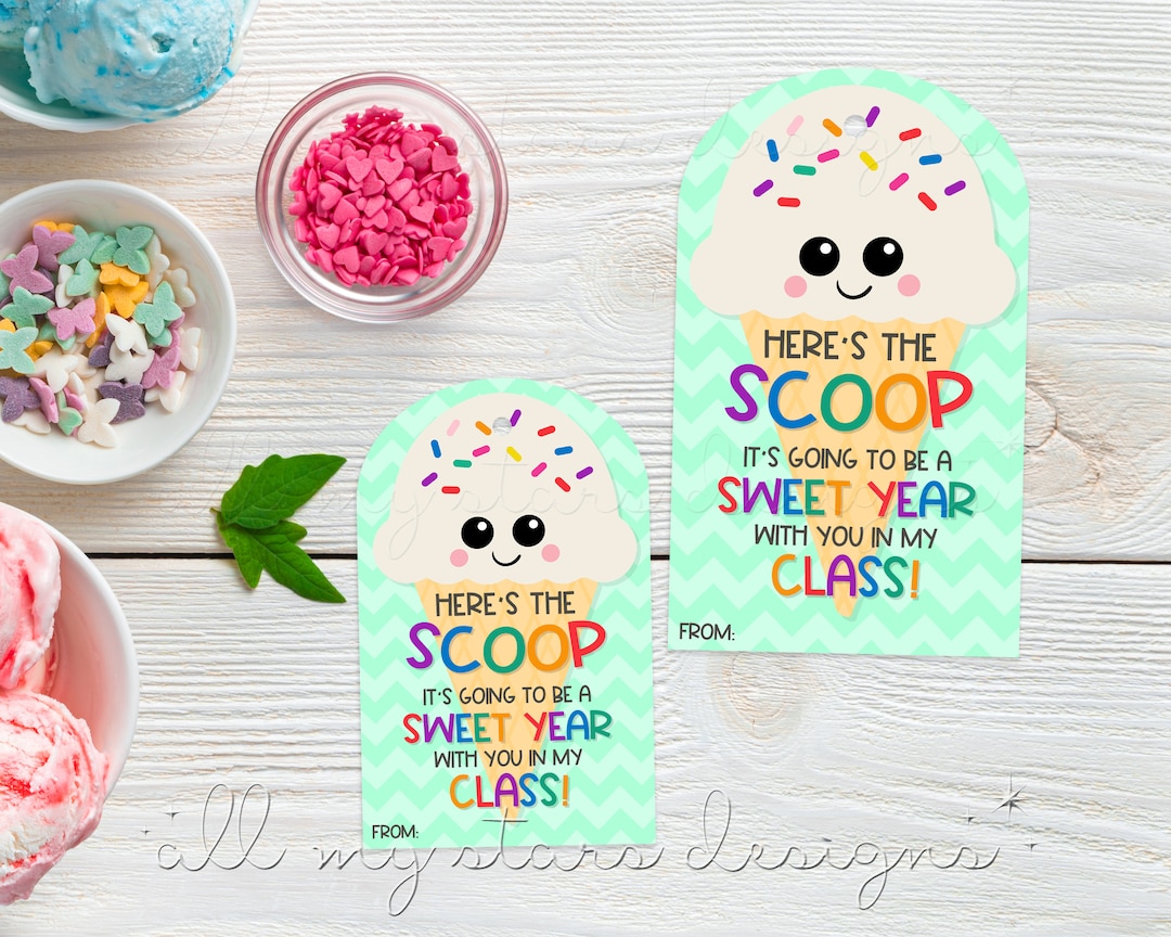 PRINTABLE Here's the SCOOP It's Going to Be A SWEET Year With You in My ...