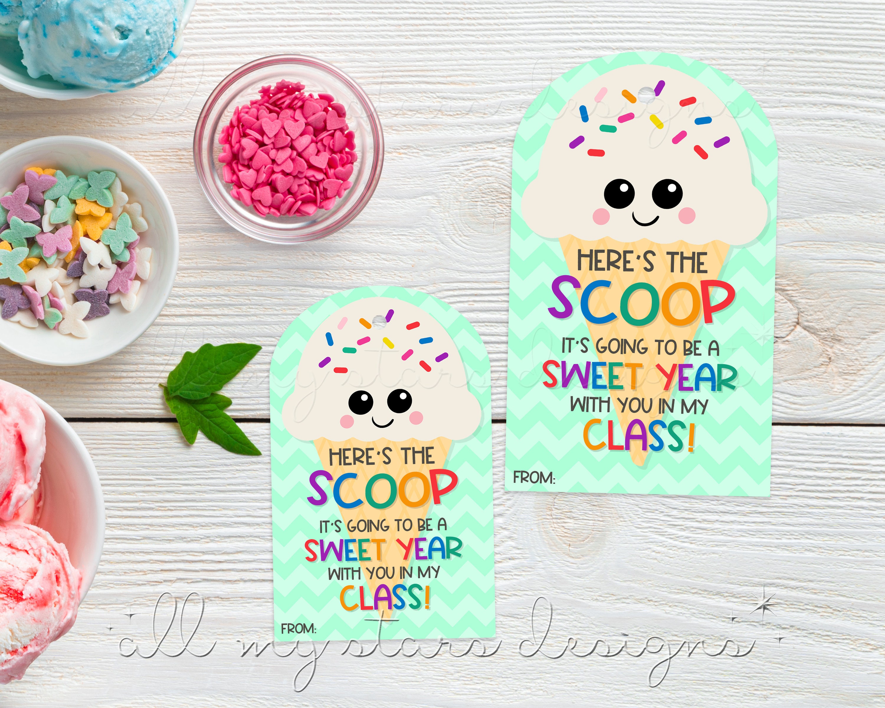 PRINTABLE Here's the SCOOP It's Going to Be A SWEET Year With You in My ...