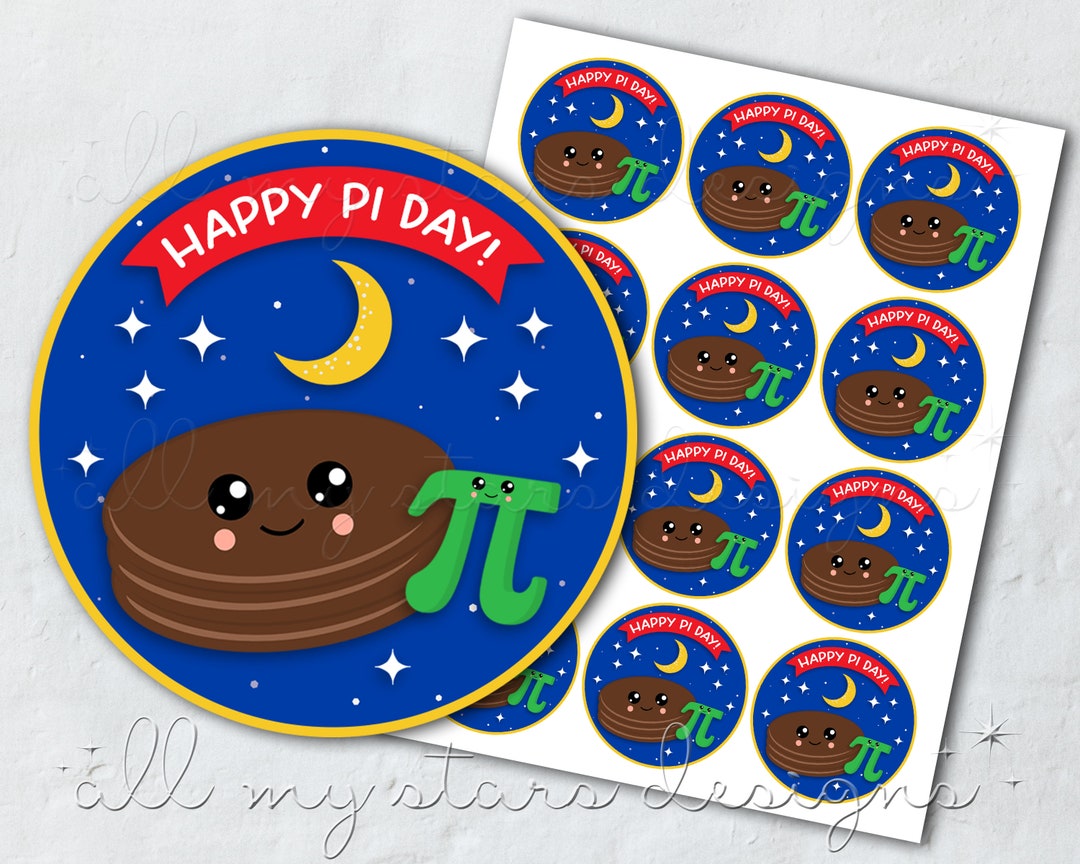 PRINTABLE Happy Pi Day! Tag | Instant Download | Fun Pi Day Favor ...