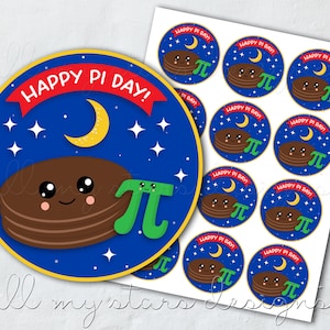PRINTABLE Happy Pi Day! Tag | Instant Download | Fun Pi Day Favor ...