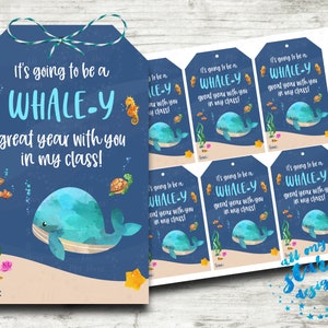 PRINTABLE It's Going to Be a WHALE-Y Great Year With You - Etsy