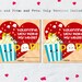 PRINTABLE Valentine, You Make My Heart POP! Popcorn Tag | Instant ...