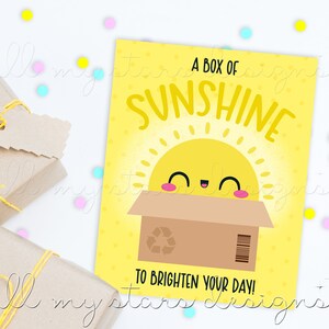 PRINTABLE A Box of SUNSHINE to Brighten Your Day! 8x10 Sign | Instant ...